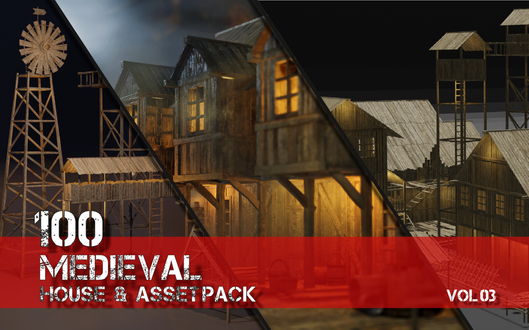 ArtStation - 100+medieval house & asset pack vol 03 | Game Assets