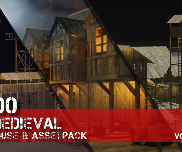 ArtStation - 100+medieval house & asset pack vol 03 | Game Assets