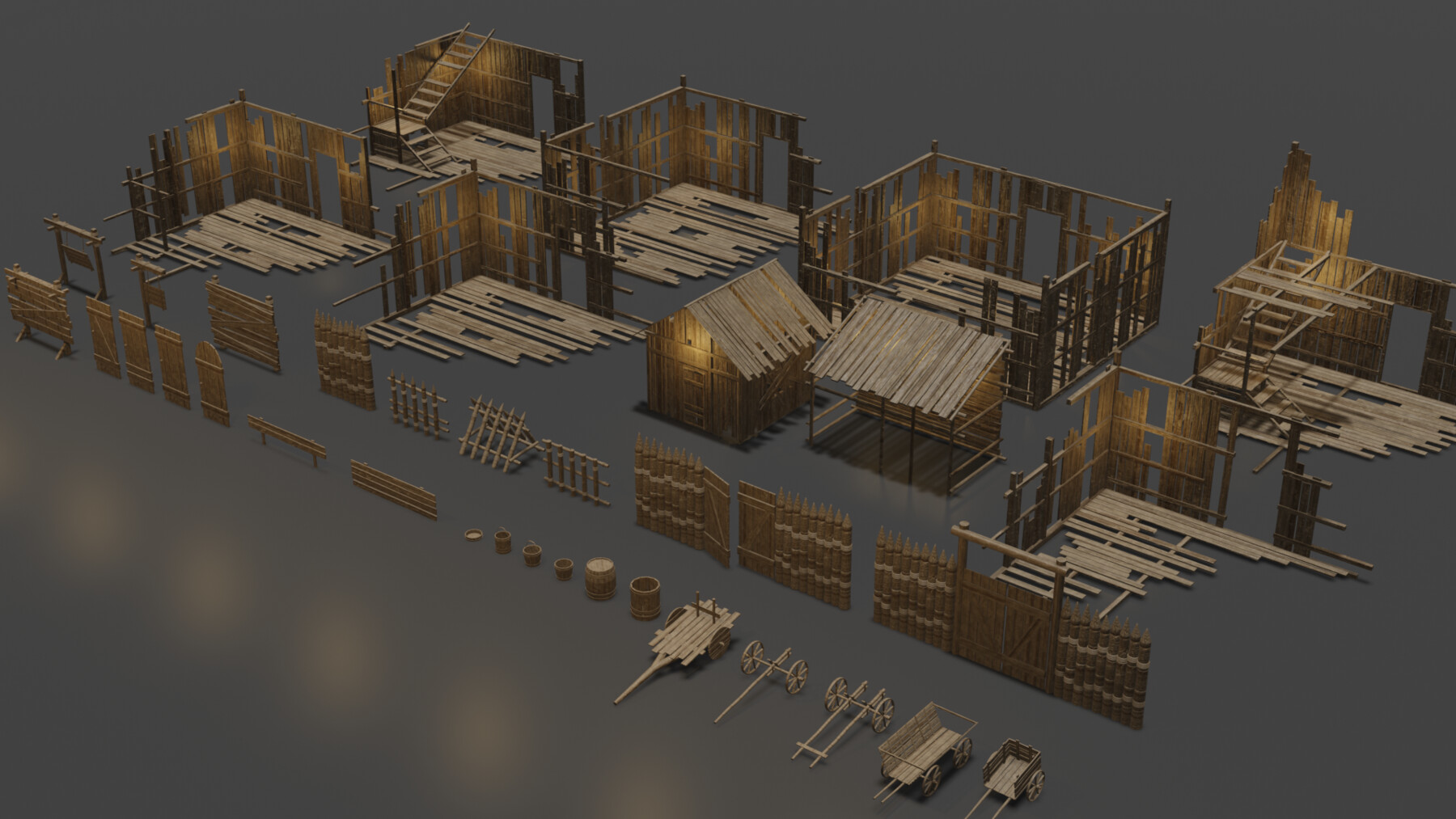 ArtStation - 100+medieval house & asset pack vol 03 | Game Assets