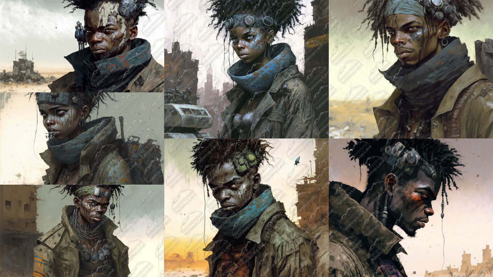 ArtStation - 72 Post Apocalyptic Humans - Set 1 | Artworks