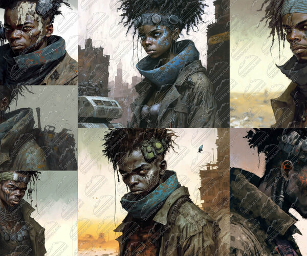 ArtStation - 72 Post Apocalyptic Humans - Set 1 | Artworks