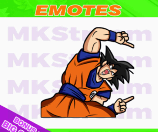 ArtStation - Twitch animated emotes dragon ball goku vegeta fusion ...