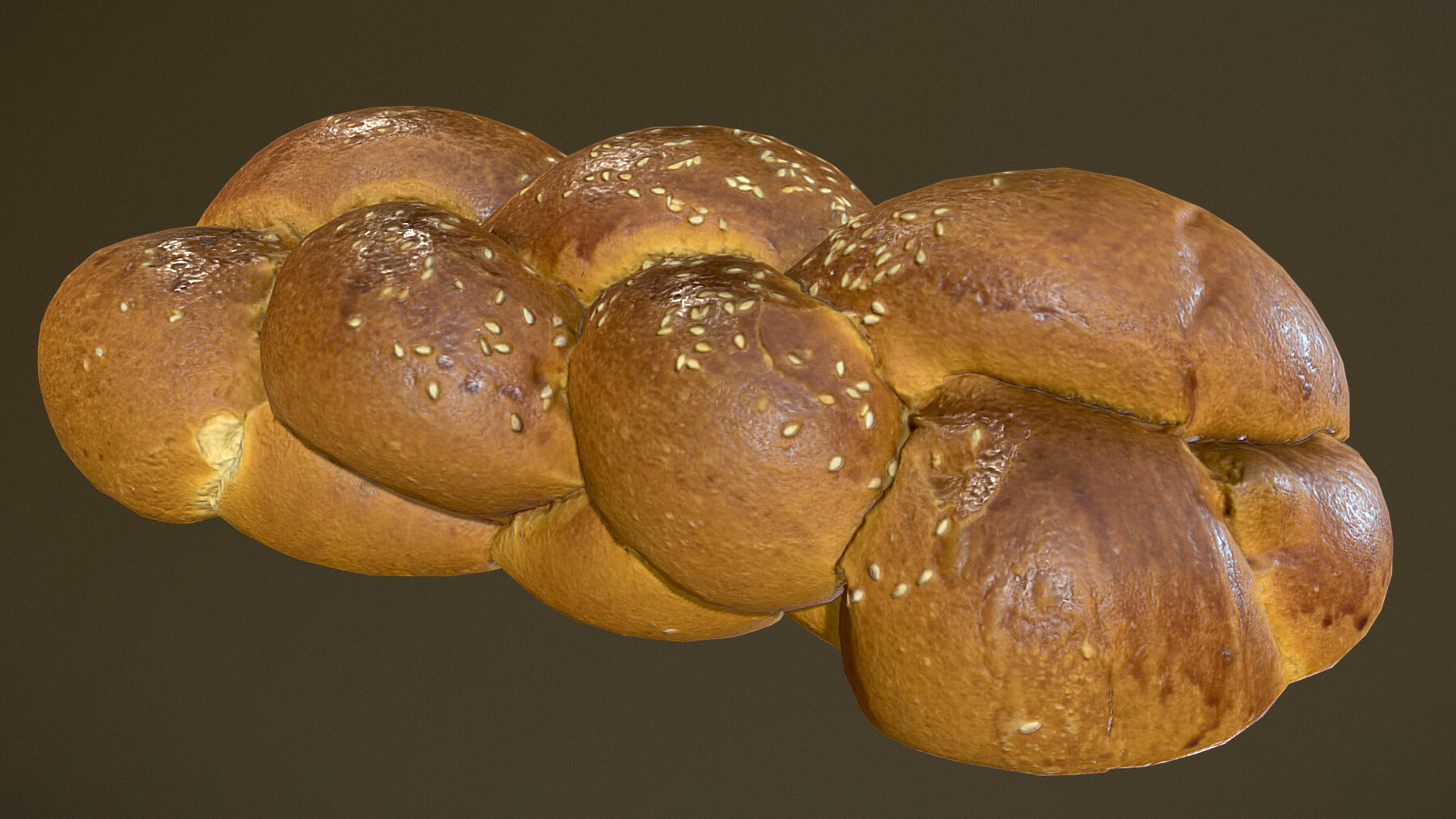 ArtStation - Braided Bread Loaf 3D Scan - Cinematic + Game Ready Models | Game Assets