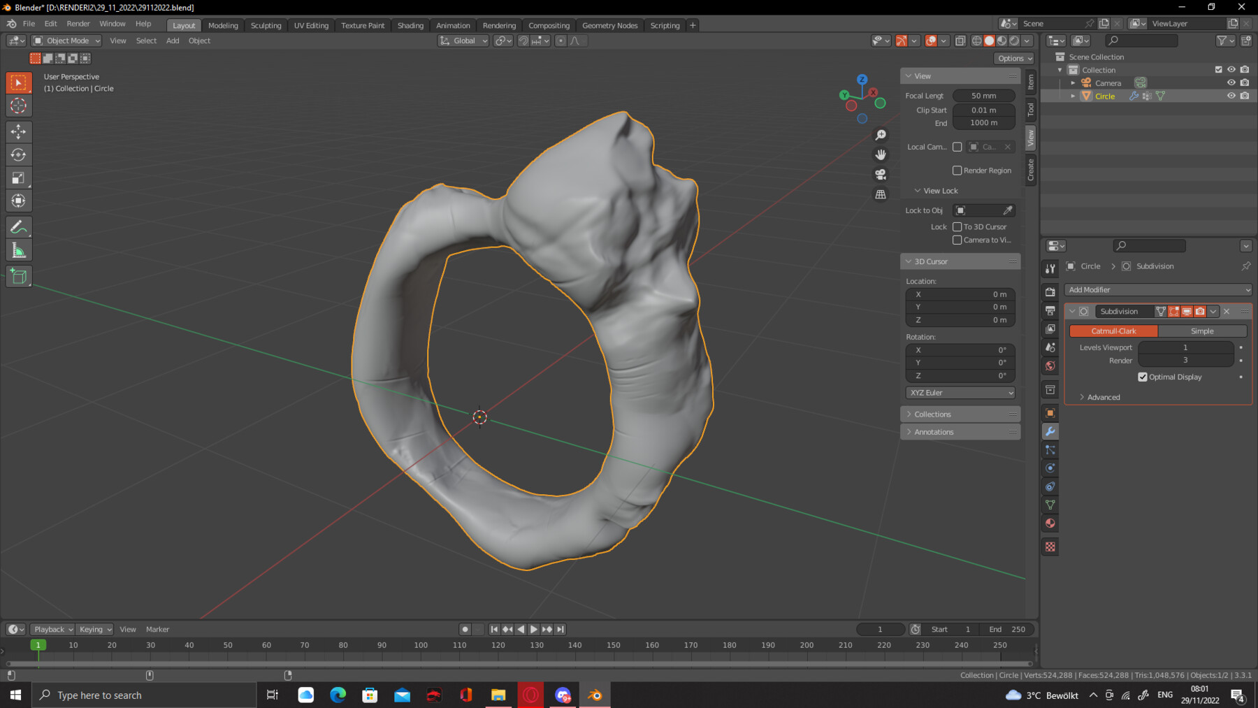 ArtStation - Sculpted Printable Ring model | Resources