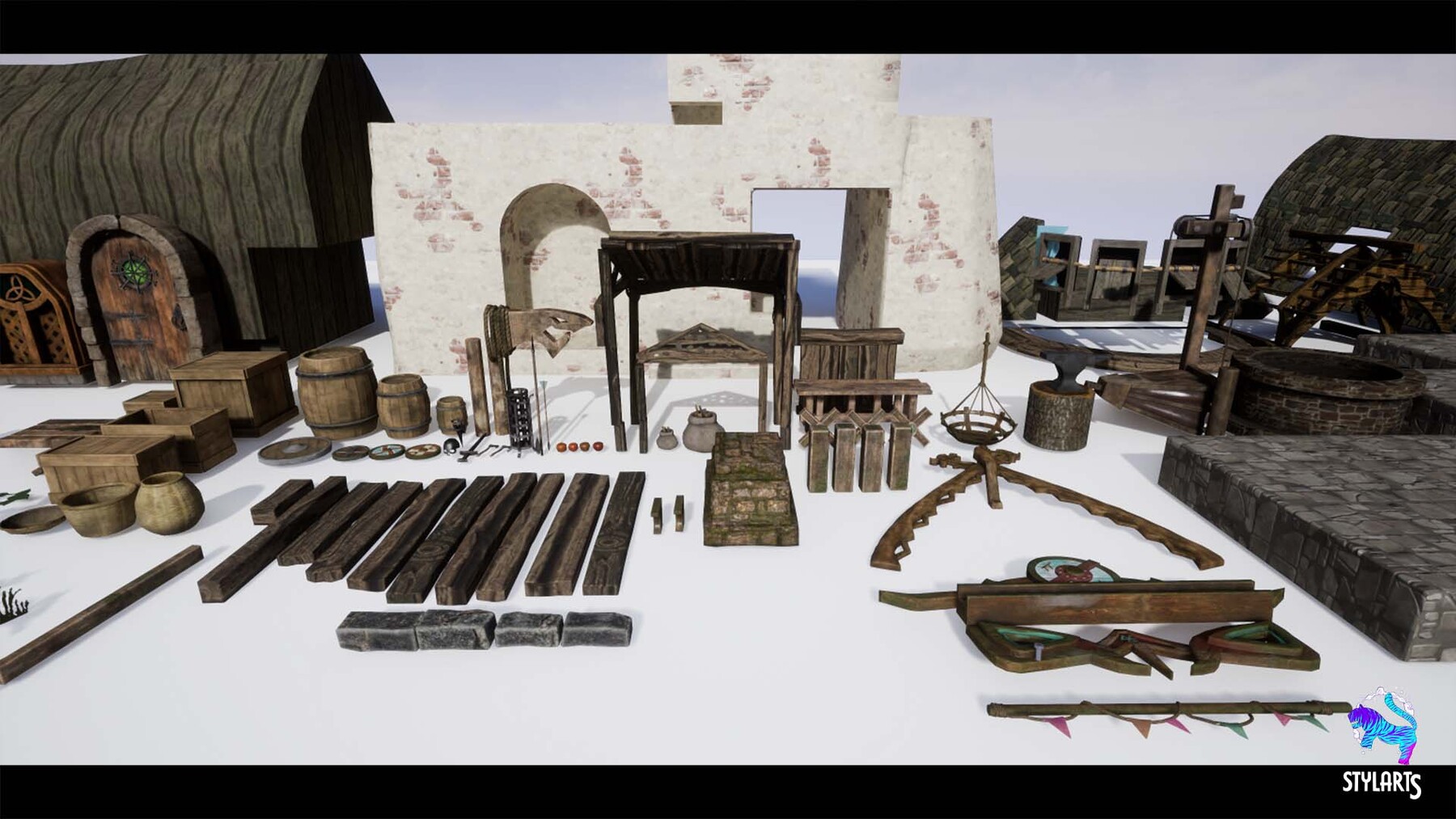 ArtStation - Stylized Viking Hut | Resources