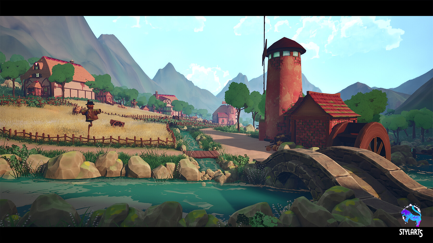 ArtStation - Stylized Windmill Valley - UE5 | Game Assets