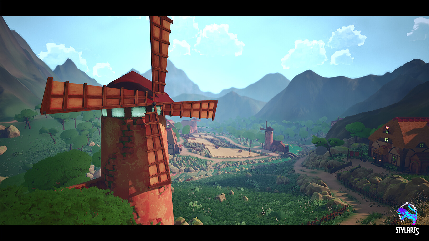 ArtStation - Stylized Windmill Valley - UE5 | Game Assets
