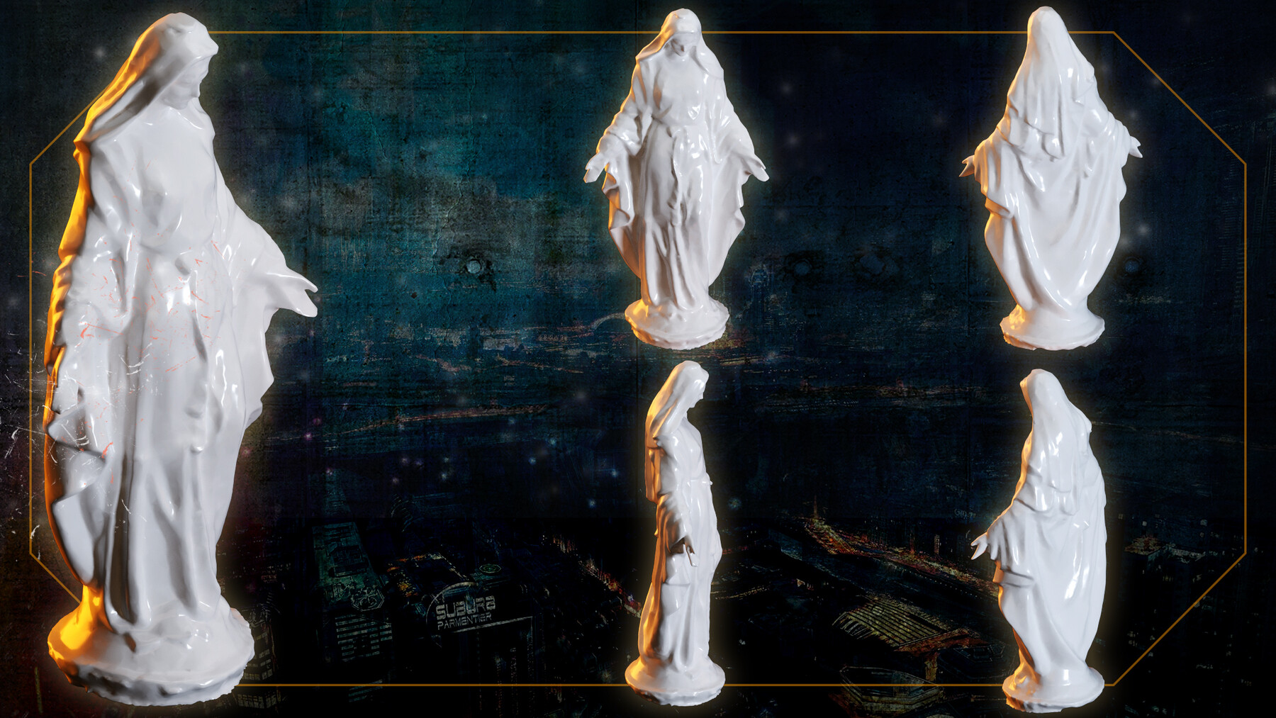 ArtStation - 10 Statues_ 3d model | Resources