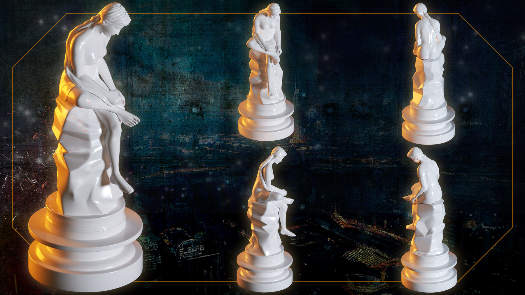 ArtStation - 10 Statues_ 3d model | Resources
