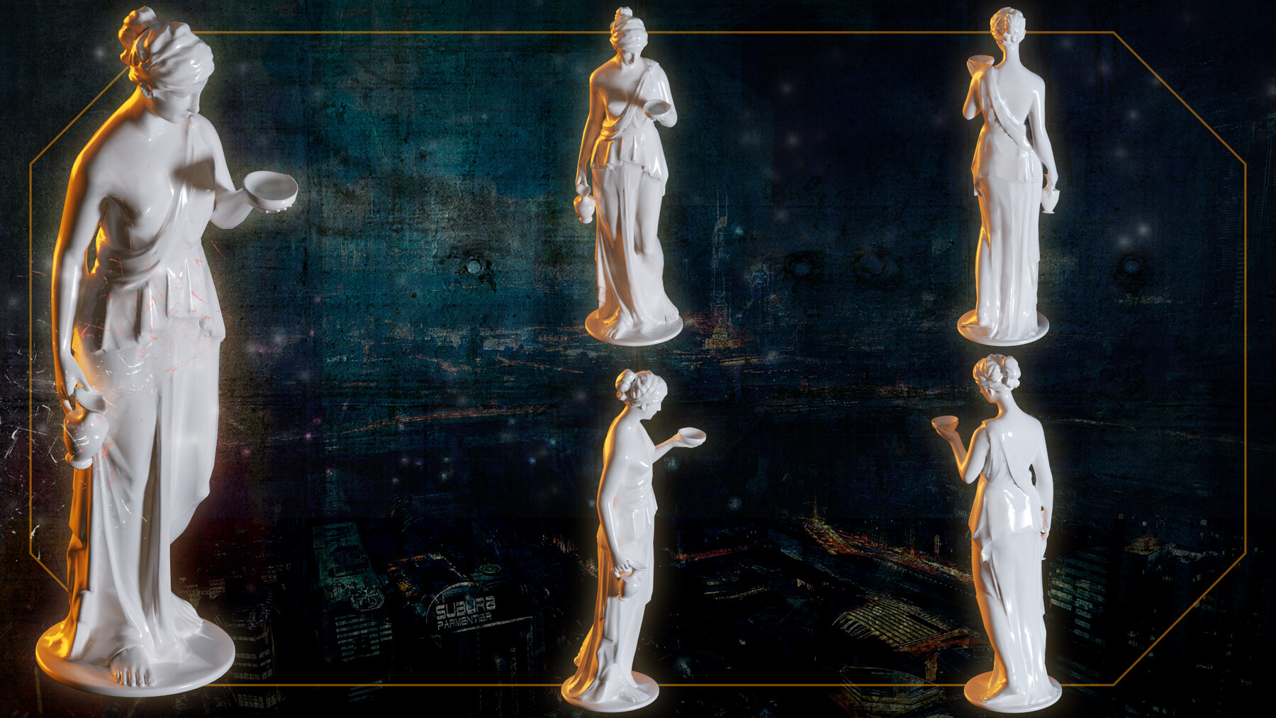 ArtStation - 10 Statues_ 3d model | Resources