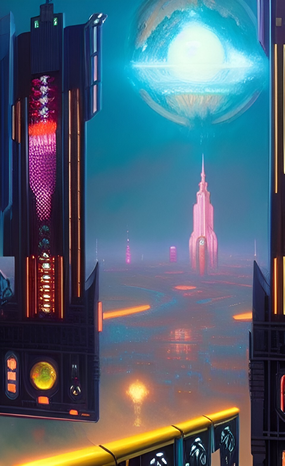 ArtStation - sci fi painting deco city 10400 jpg pack wombo art | Artworks