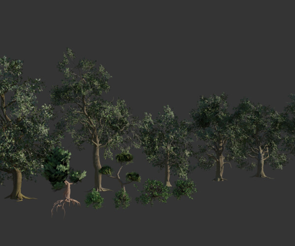 ArtStation - Tree package | Game Assets