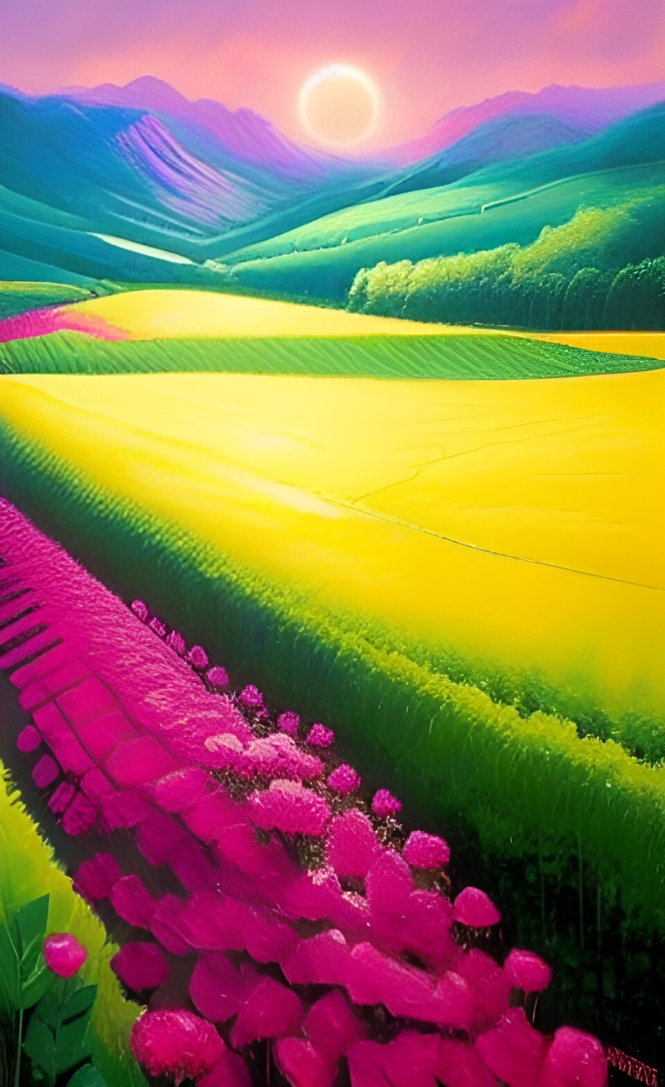 ArtStation - Lush green valley 6000 jpg pack wombo art | Artworks