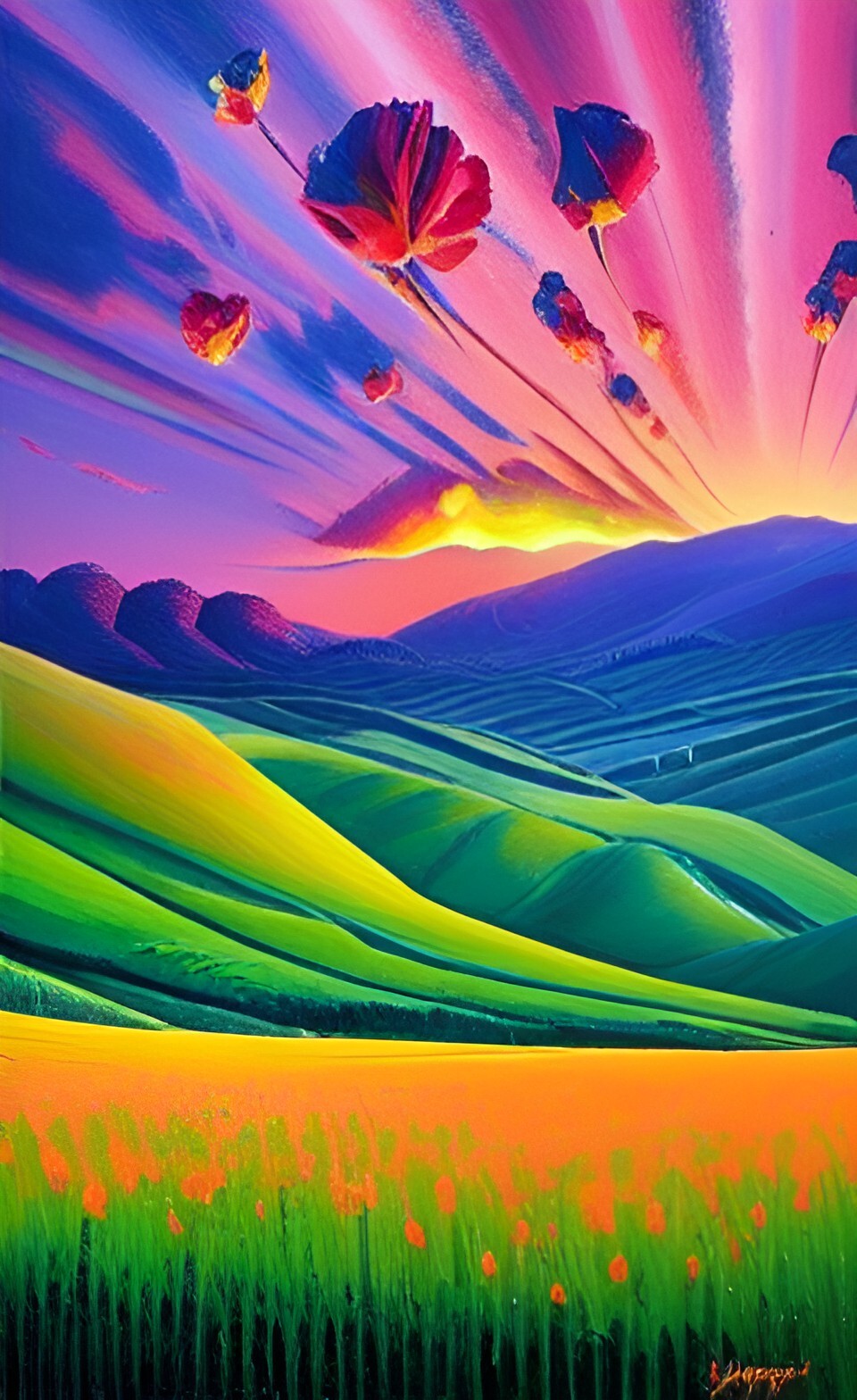 ArtStation - Lush green valley 6000 jpg pack wombo art | Artworks