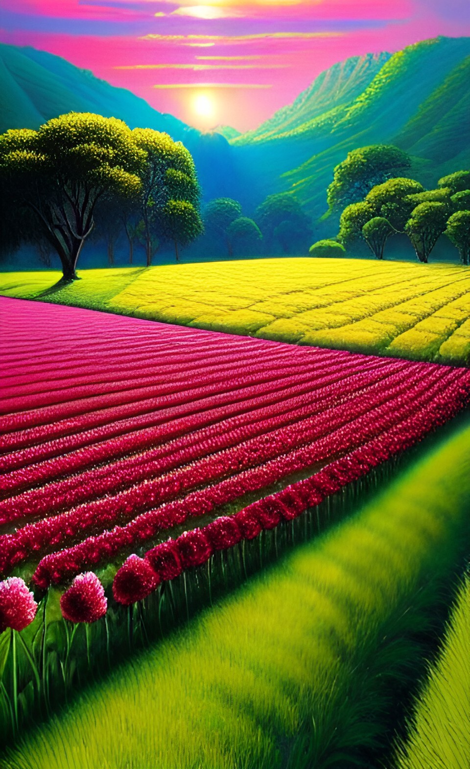 ArtStation - Lush green valley 6000 jpg pack wombo art | Artworks