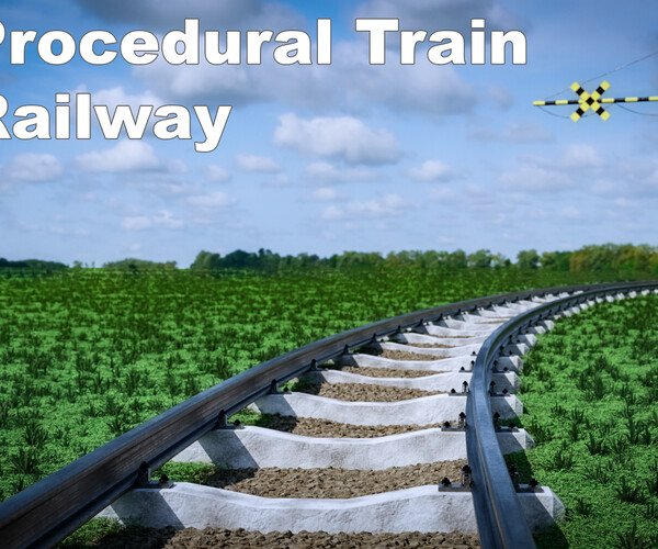 ArtStation - Procedural Train Railway Track | Resources