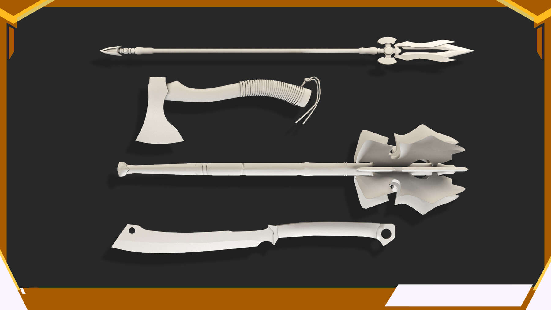 ArtStation - 30 Weapon Basemesh | Game Assets