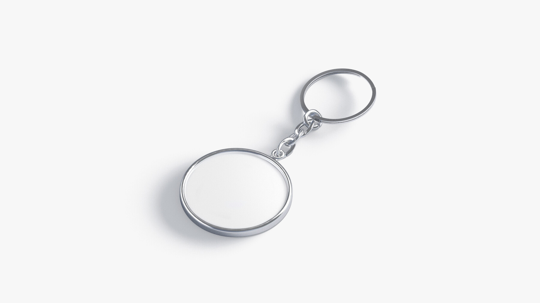 ArtStation - White Round Keychain - key tag holder | Resources