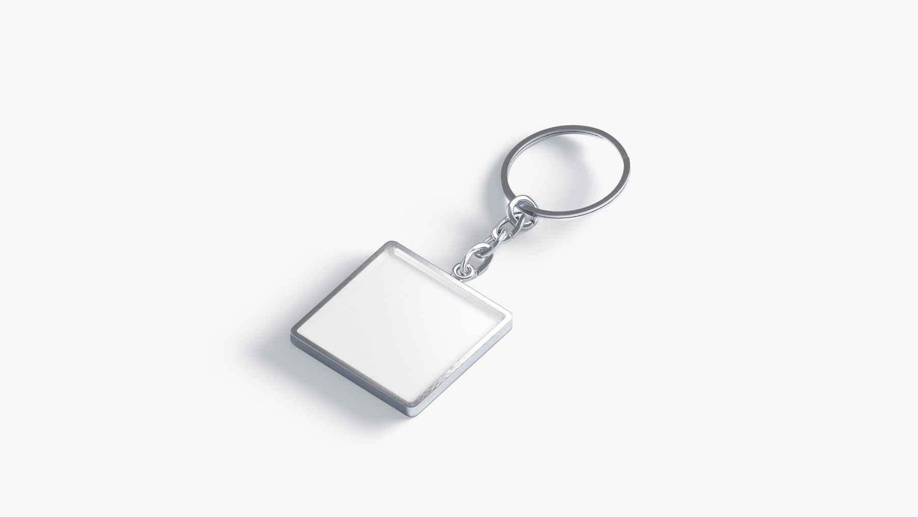 ArtStation - White Square Keychain - key tag holder | Resources