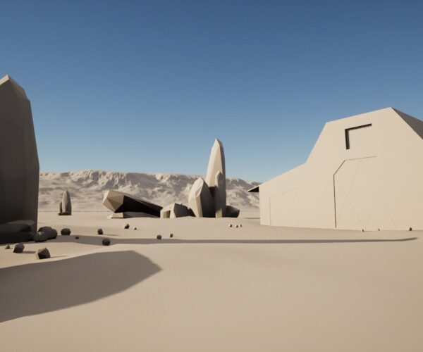 ArtStation - Low poly Desert | Game Assets