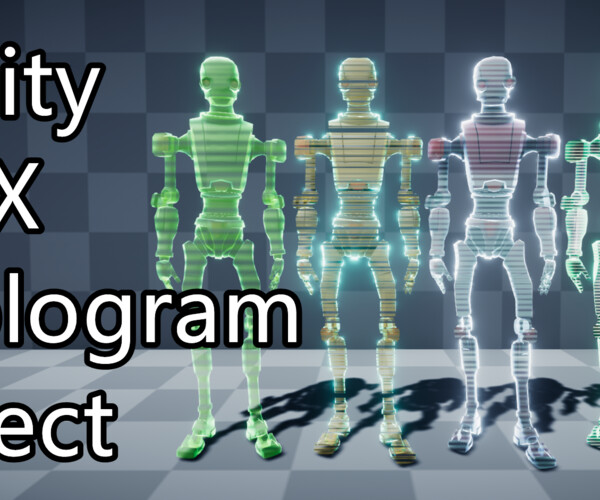 ArtStation - Unity VFX - Hologram Effect | Game Assets