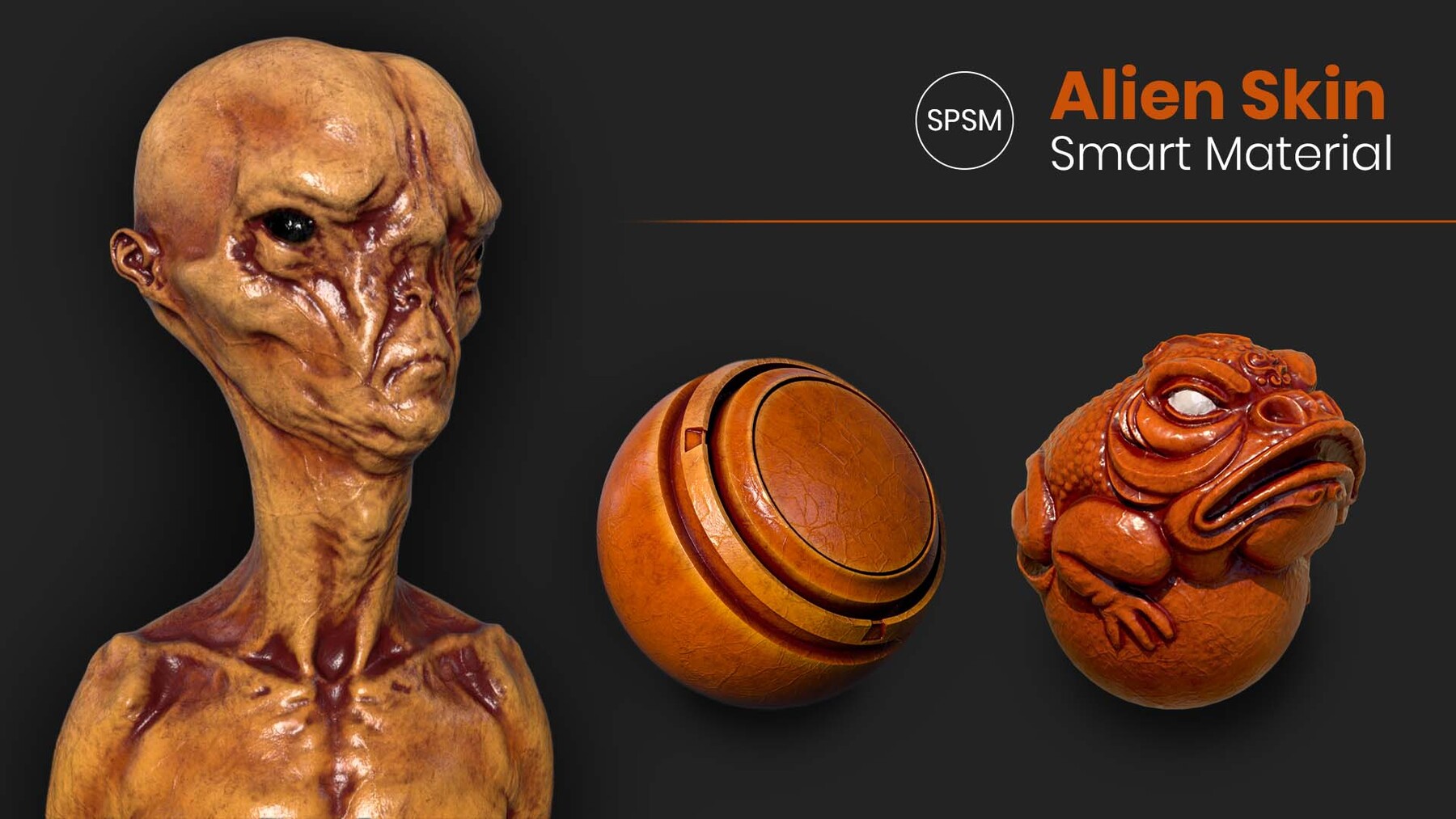 ArtStation - 7 Alien Skin Smart Material | Game Assets