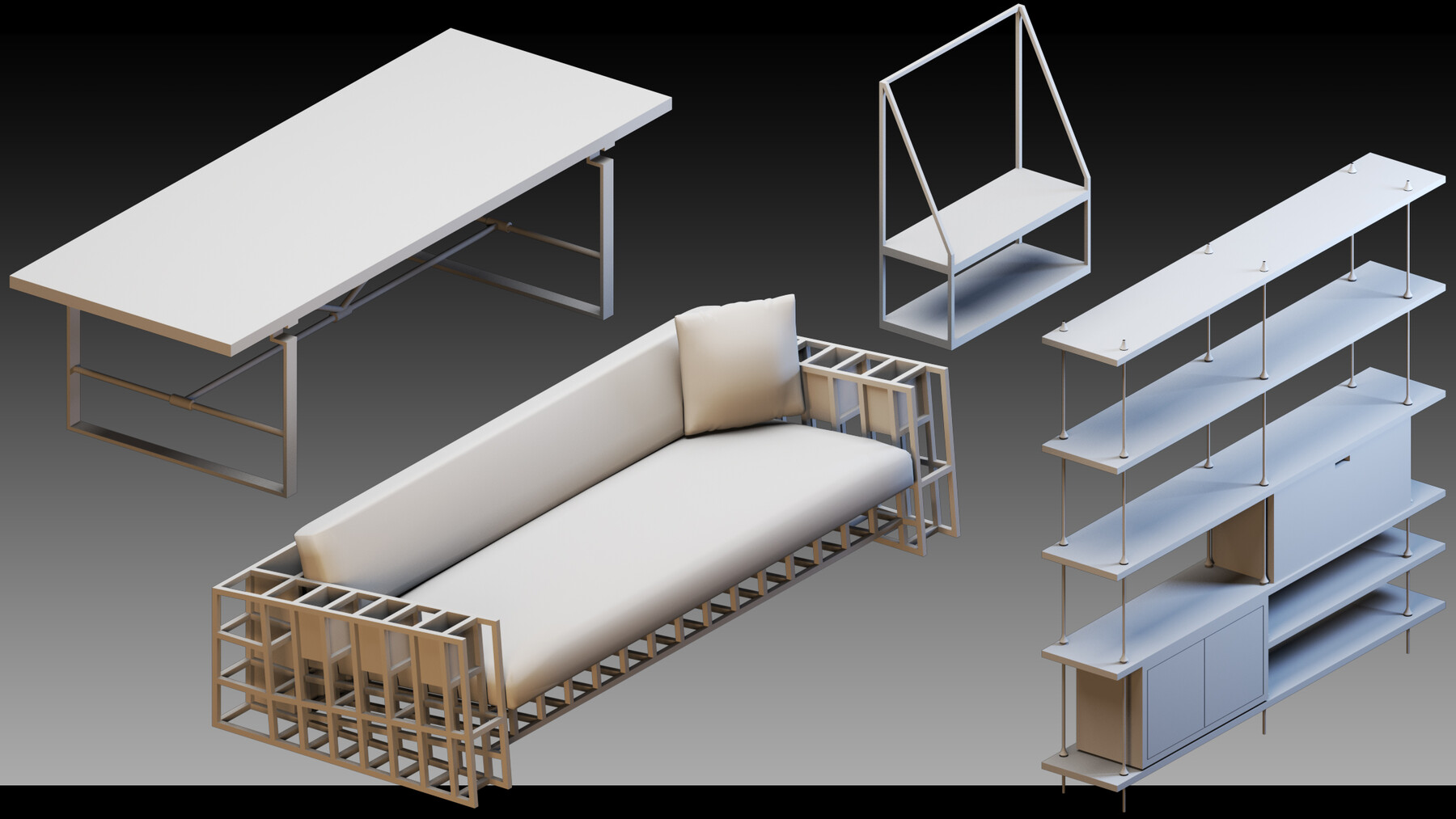 ArtStation - 58 Interior Objects- Vol 03- High detail 3d models | Resources