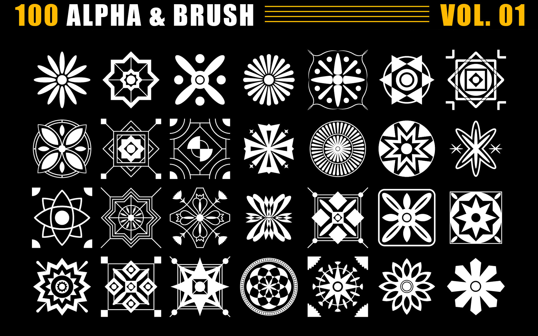 ArtStation - 100 Alpha and Brush | Brushes