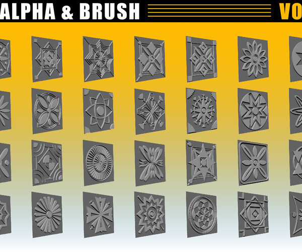ArtStation - 100 Alpha and Brush | Brushes