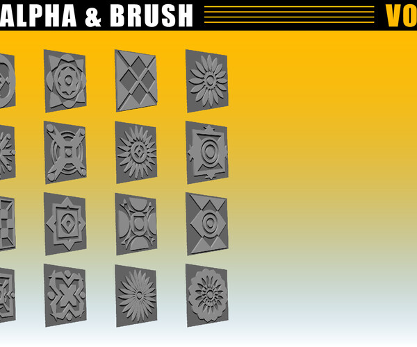 ArtStation - 100 Alpha and Brush | Brushes