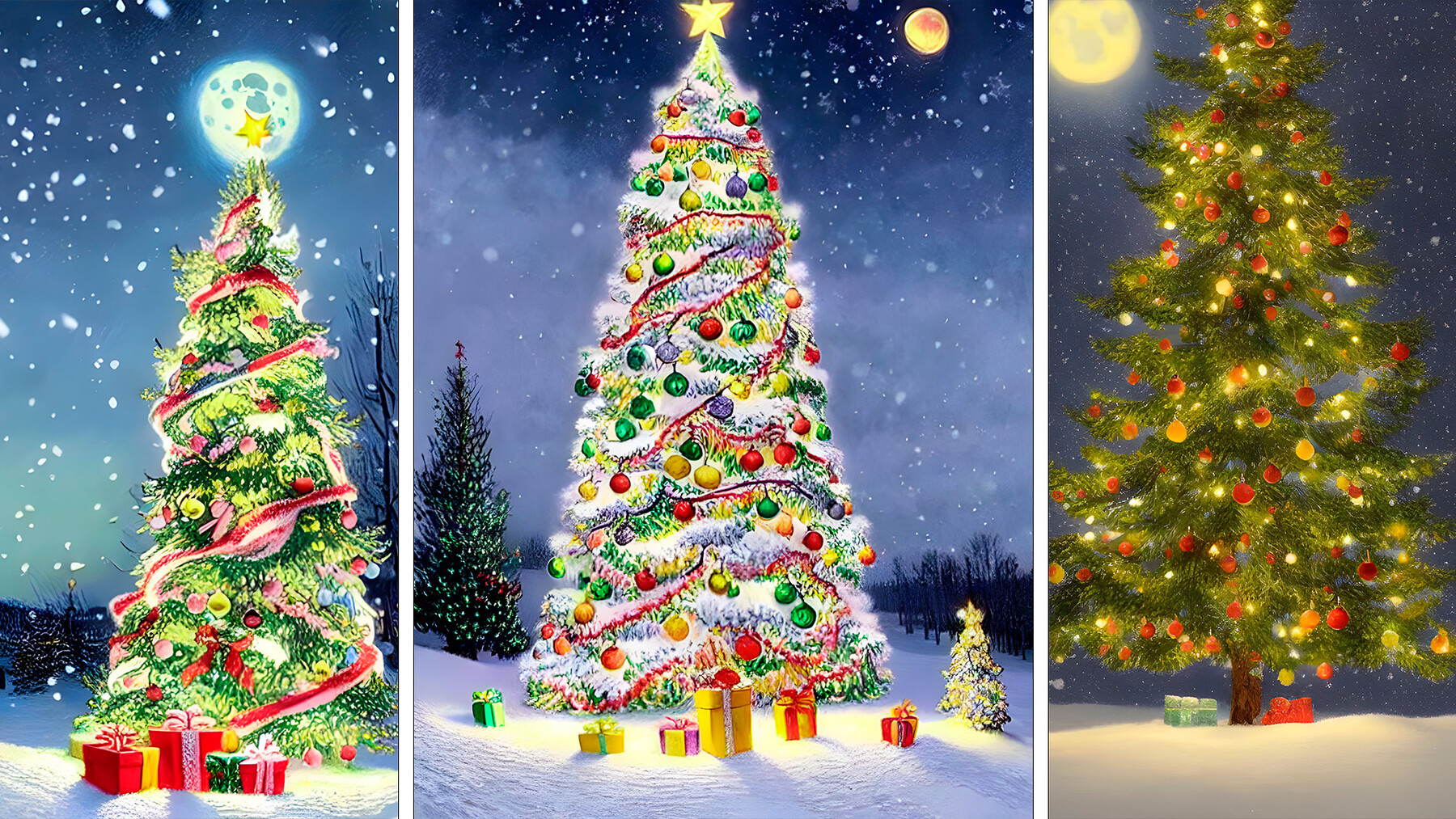 ArtStation - Decorated Christmas tree pack 1 | Artworks
