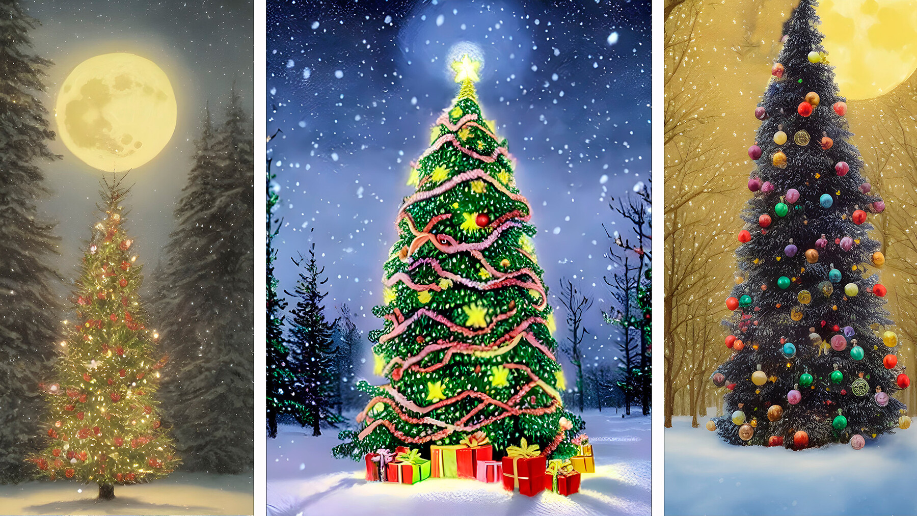 ArtStation - Decorated Christmas tree pack 2 | Artworks