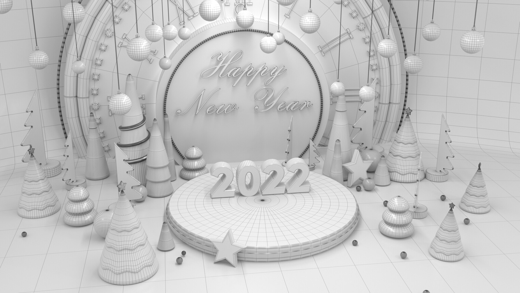 ArtStation - New Year 2022 3D model | Resources