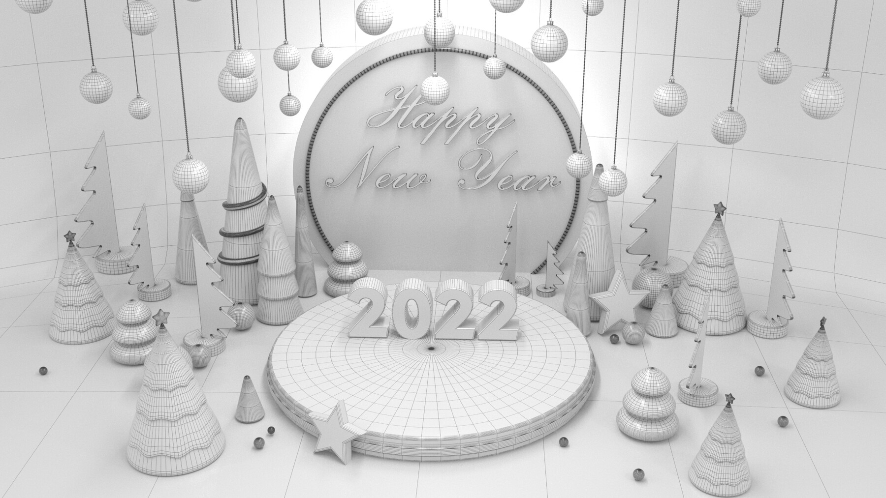 ArtStation - New Year 2022 3D model | Resources