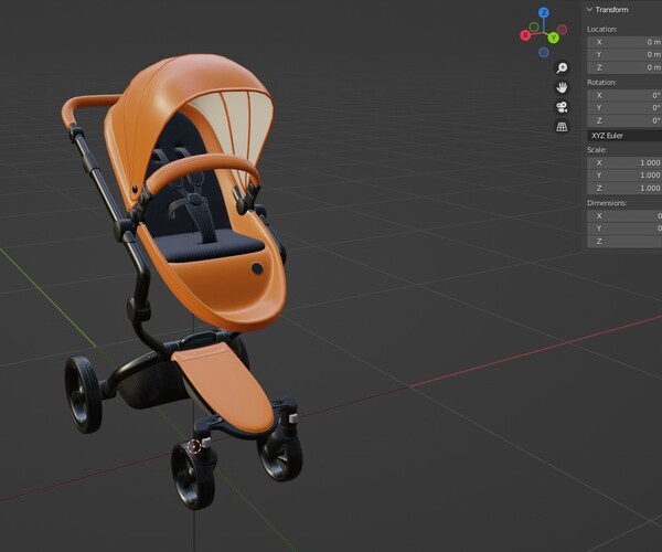 ArtStation - Stroller 3D | Game Assets