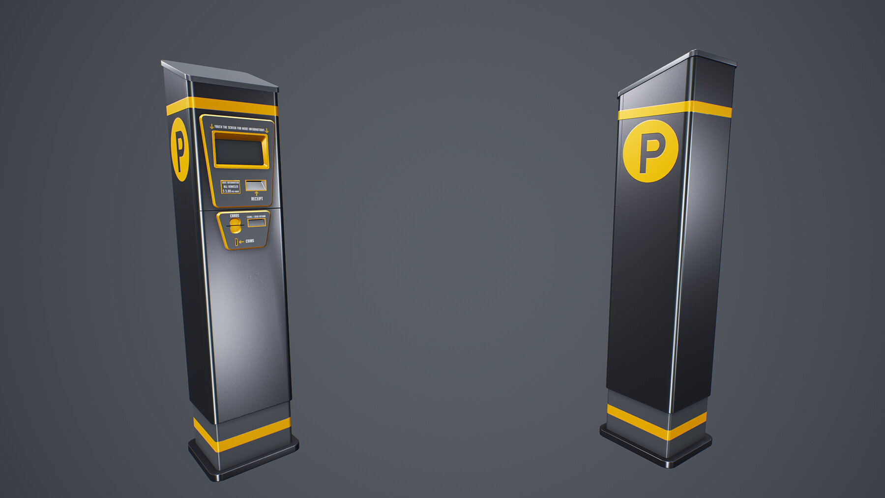 ArtStation - Stylized Parking Meter | Game Assets