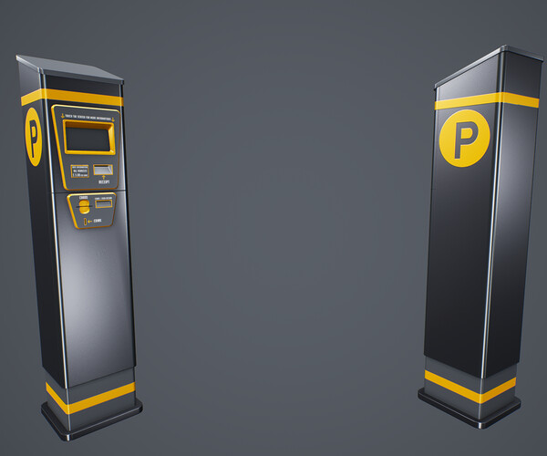 ArtStation - Stylized Parking Meter | Game Assets