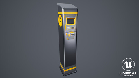 ArtStation - Stylized Parking Meter | Game Assets