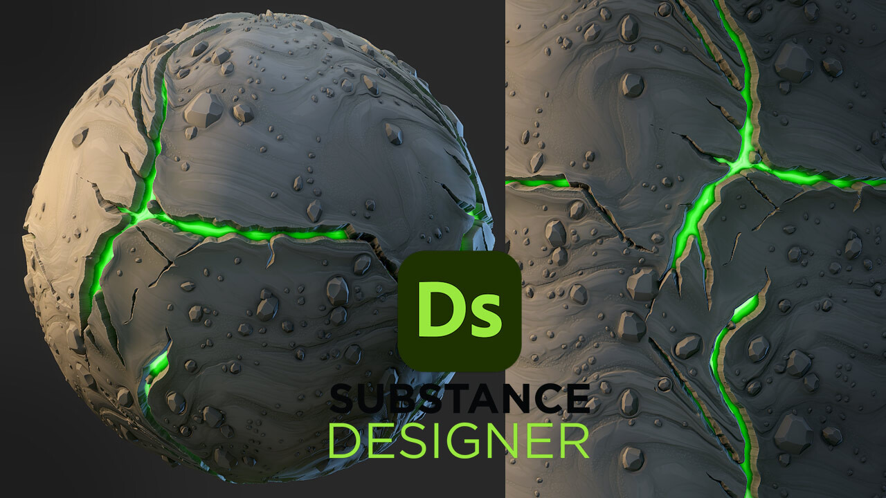 ArtStation - Stylized Alien Material - Substance 3D Designer | Game Assets