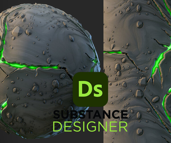 ArtStation - Stylized Alien Material - Substance 3D Designer | Game Assets