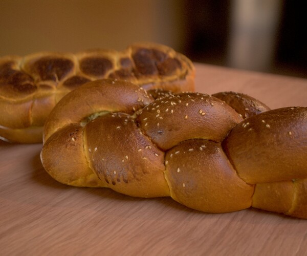 ArtStation - Braided Bread Loaf 3D Scan - Cinematic + Game Ready Models ...