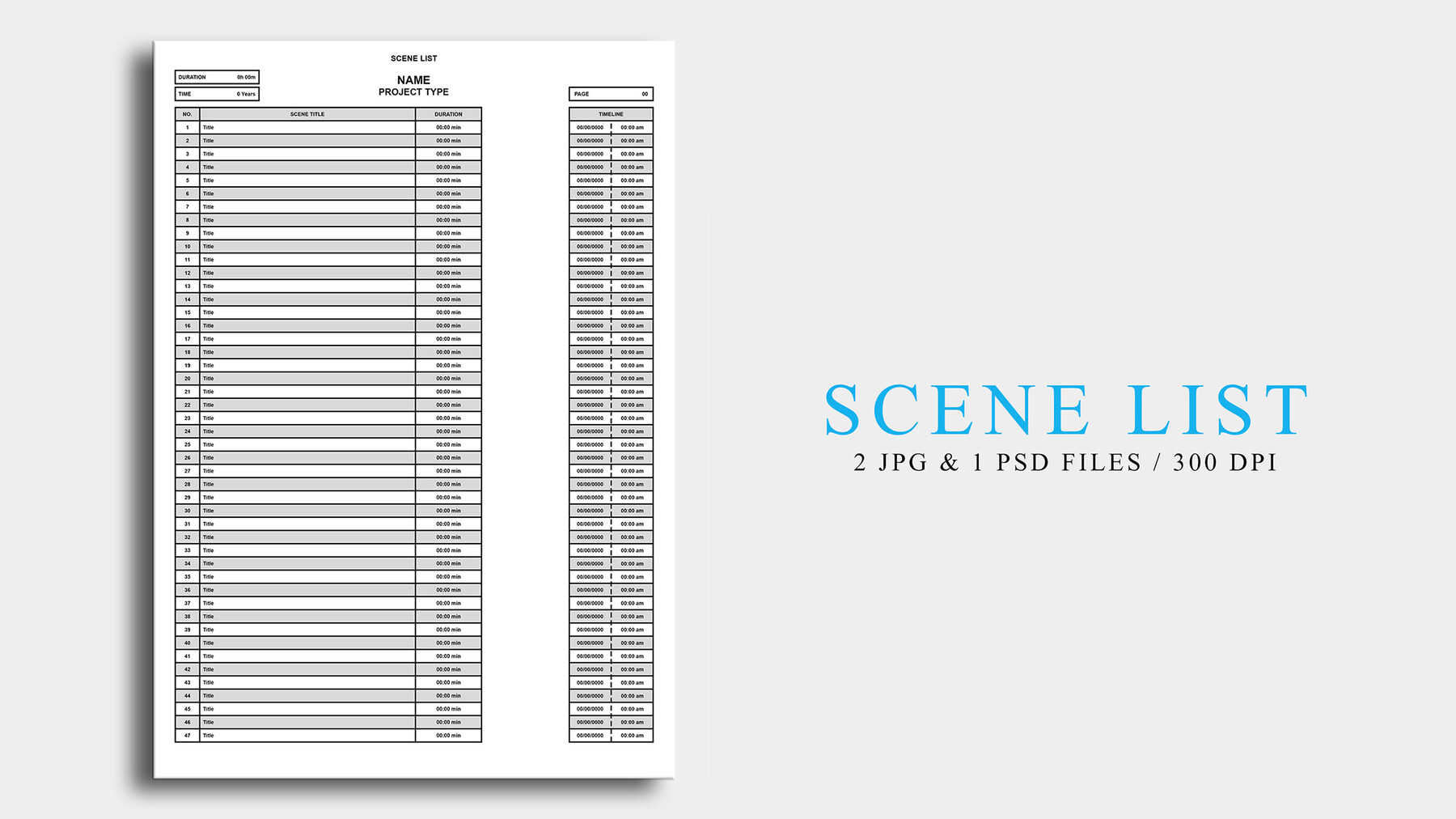 ArtStation - Scene List Template | Artworks