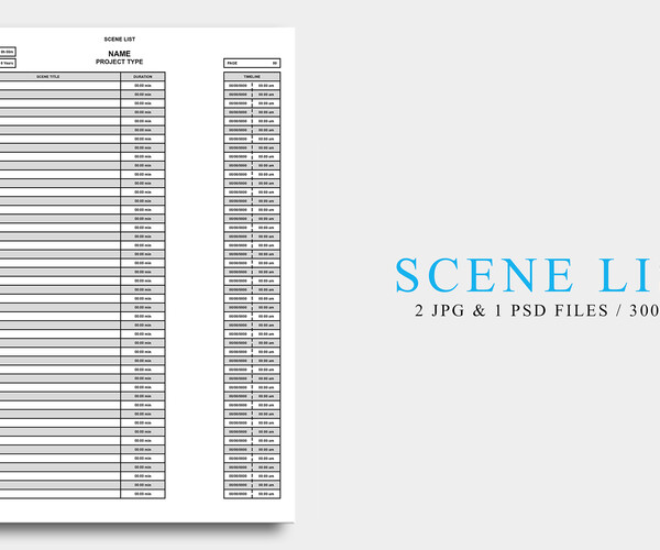 ArtStation - Scene List Template | Artworks