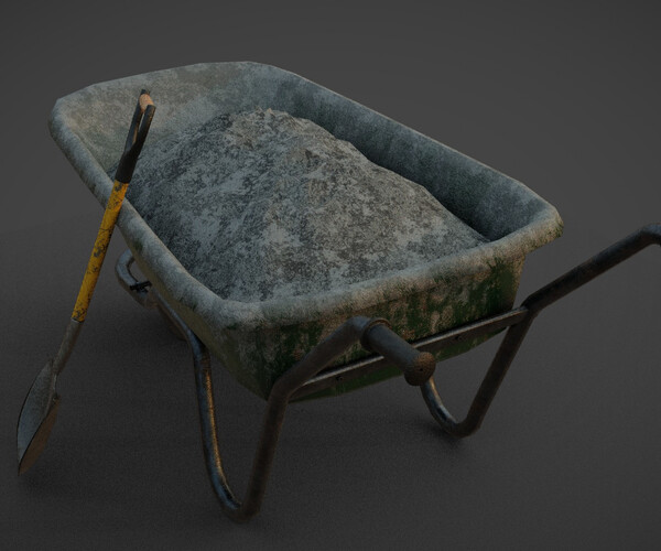 ArtStation - wheel barrow | Game Assets