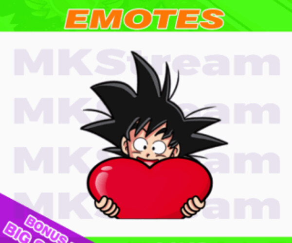 ArtStation - Twitch animated dragon ball kid goku love | Artworks