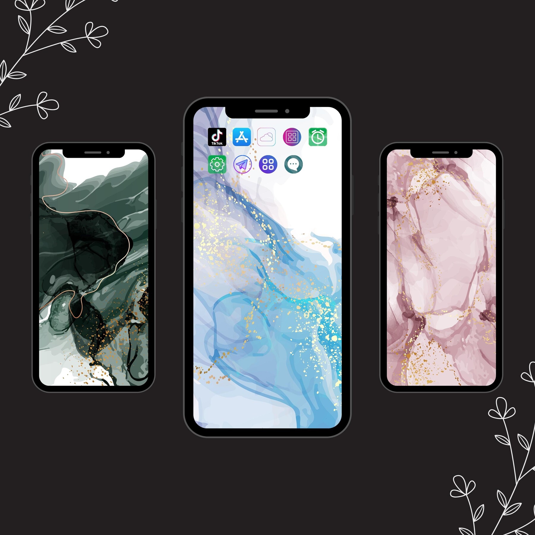 ArtStation - iPhone Lock Screen Wallpapers, Canva Wallpapers, Digital Download, IPhone Abstract ...