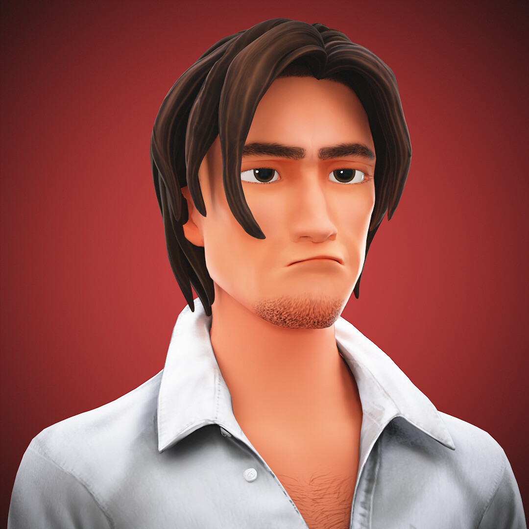 ArtStation - Stylized Cartoon man Character | Game Assets