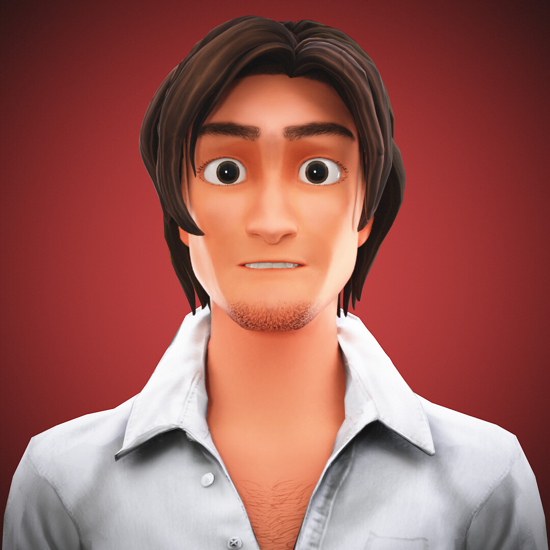 ArtStation - Stylized Cartoon man Character | Game Assets