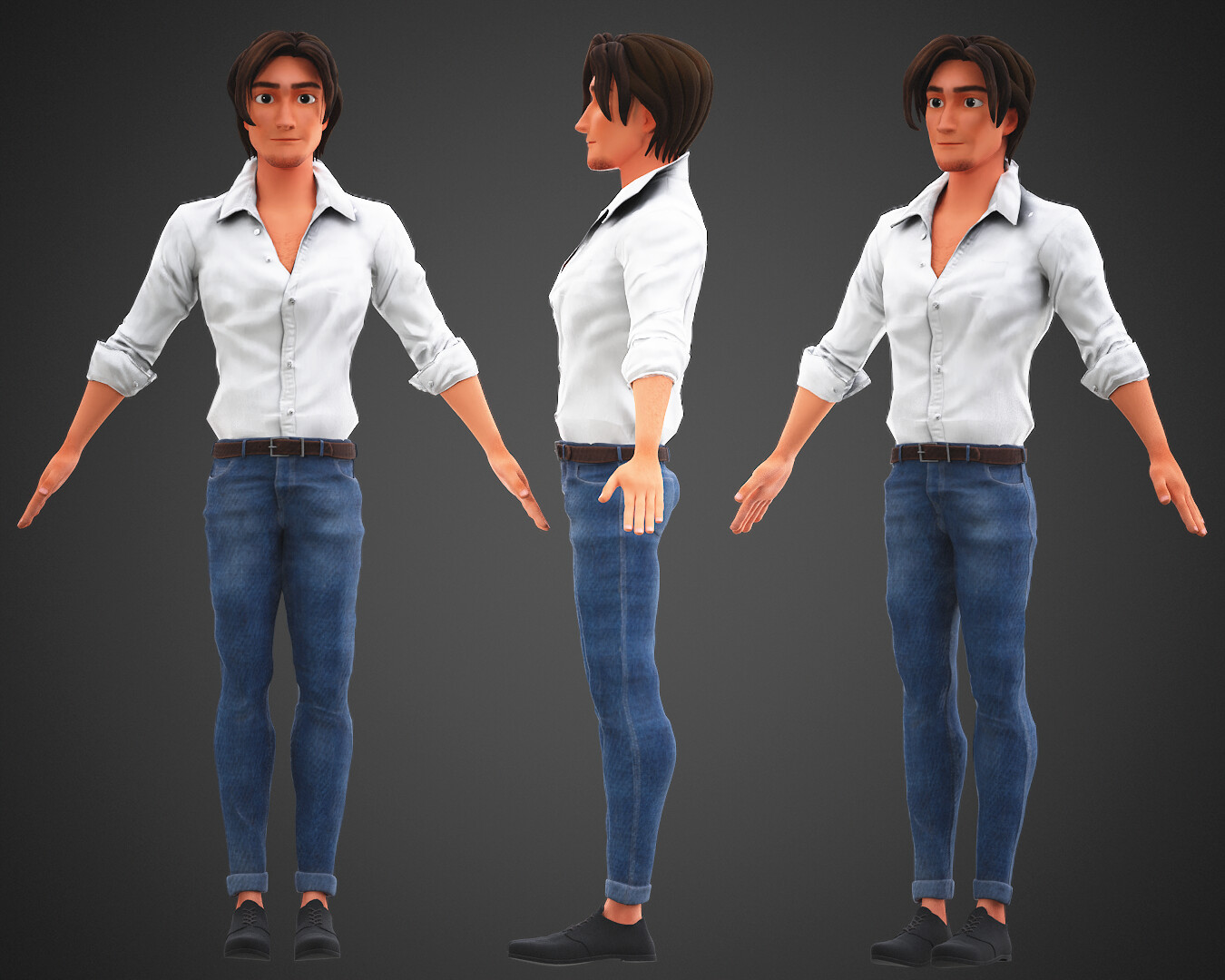 ArtStation - Stylized Cartoon man Character | Game Assets