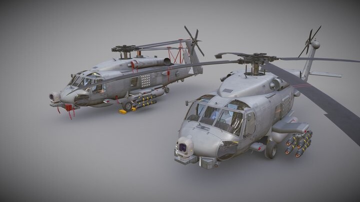 ArtStation - Sikorsky MH-60R "Sea Hawk" | Game Assets
